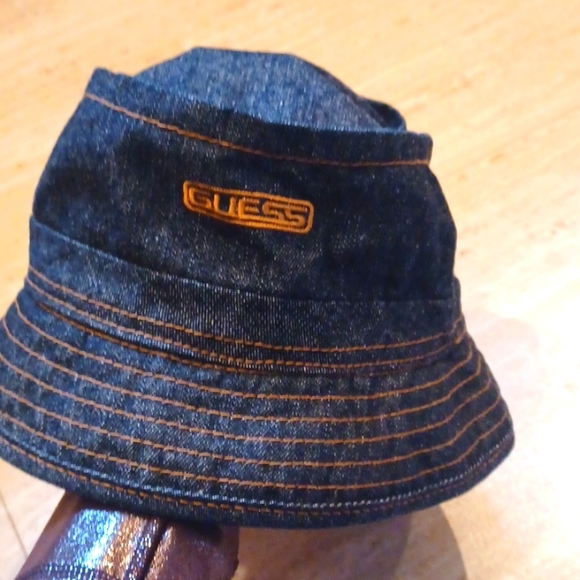 Guess | Accessories | Guess Denim Rare Vintage Bucket Hat | Poshmark